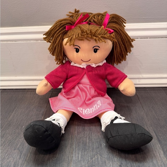 Toys | Nwot Custom Embroidered Sienna Soft Plush Doll With Dress And ...